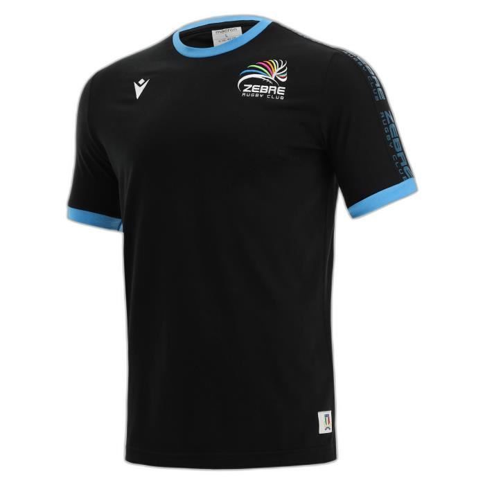 Maillot Zebre Rugby 2021/22 Travel - noir/bleu ciel - S - Cdiscount Sport