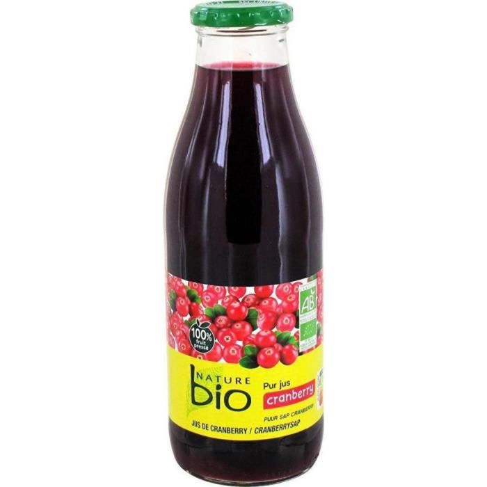 Nature Bio Jus bio cranberry 75 cl - Cdiscount Au quotidien
