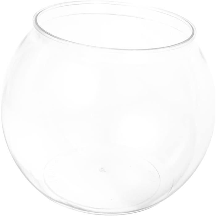 Parliky Bocal à Poisson Rouge Aquarium Rond Aquarium en Plastique Le ...