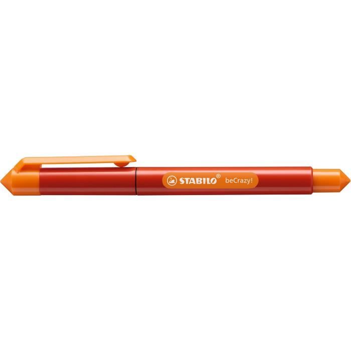 STABILO Roller beCrazy! - Collection Duocolors : décor rouge-orange ...
