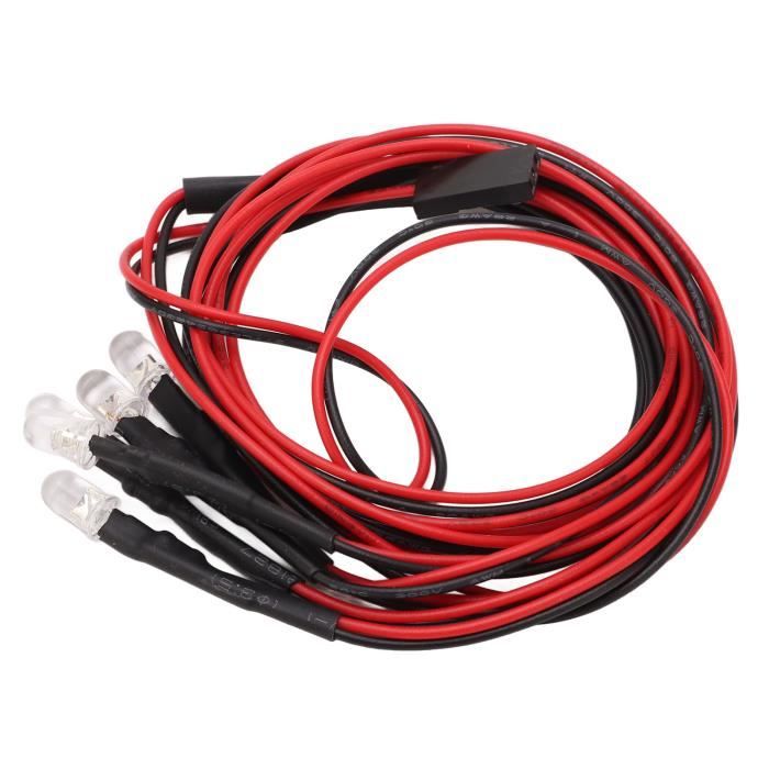 SURENHAP éclairage LED pour camion RC Kit d'éclairage LED pour voiture RC blanc de 5 mm ...