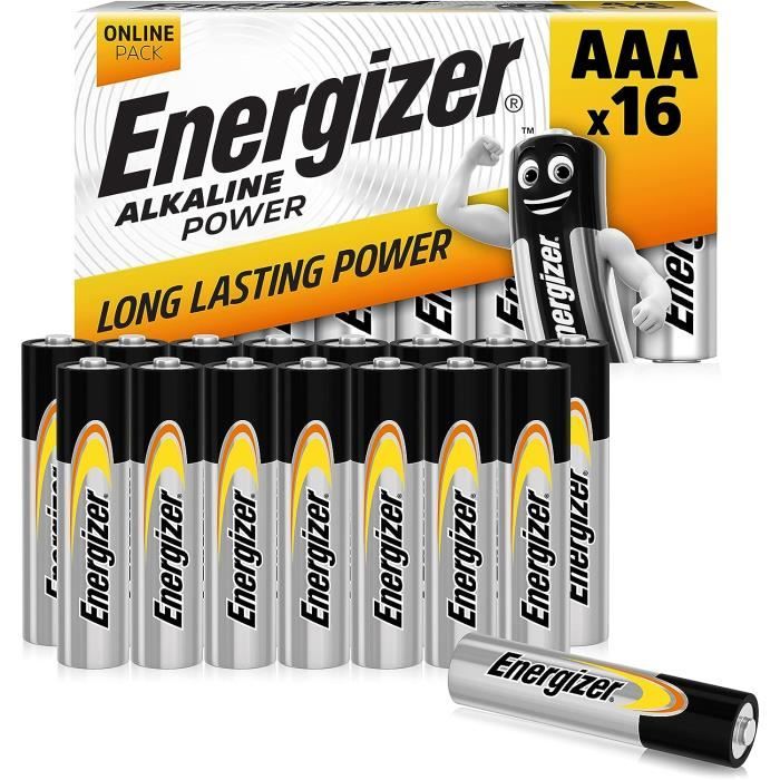 Piles Aaa, Alkaline Power, Lot De 16, Pile Alcaline[P15] - Cdiscount ...