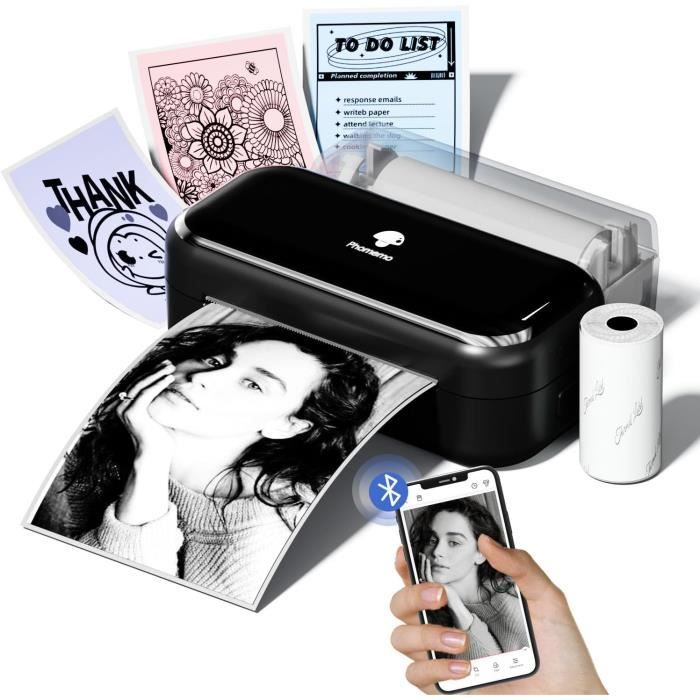 Imprimante Photo Portable - Imprimante Mobile Thermique M03, Impression ...