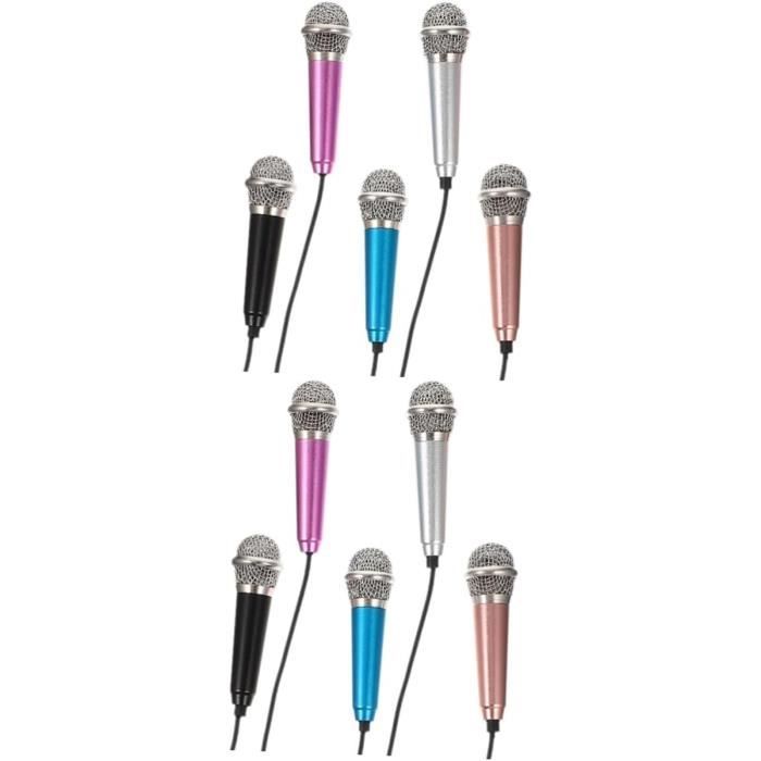 10 Pièces Portable Microphone D'Enregistrement Vocal Microphone De ...