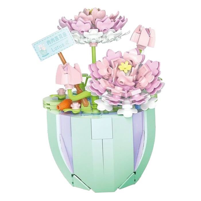 Bloc de construction Pot Plant Educational Lifelike Beautiful Block ...