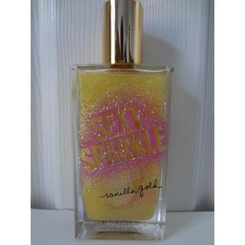 Victoria's Secret Sexy Sparkle Vanilla Gold Shimmer Body Oil 2.5 fl oz ...
