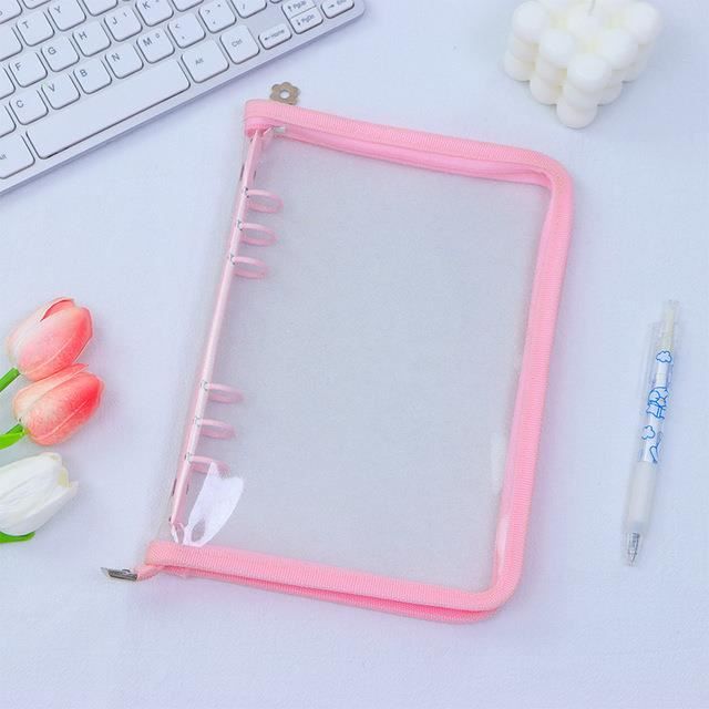 CARNET DE NOTES,pink-A6--Classeur à fermeture éclair A5 A6, Collection ...