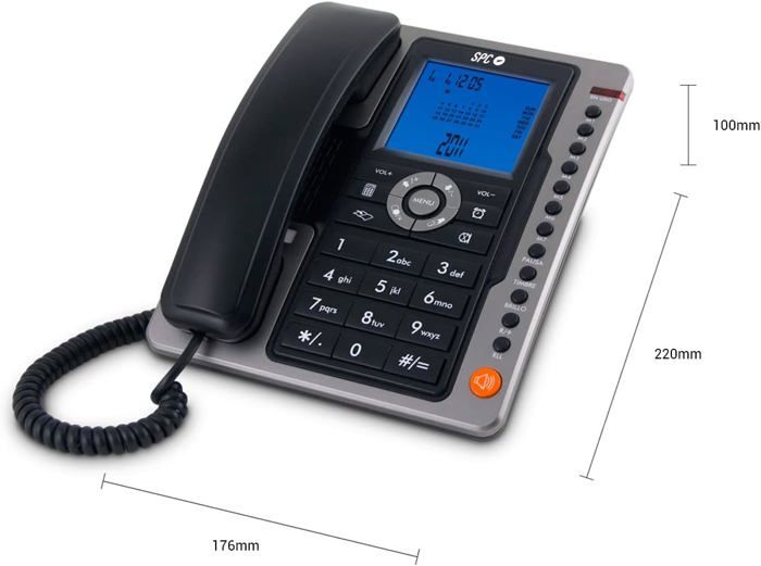 Office Pro – Téléphone Fixe Filaire Alimenté Par Piles Avec Grand Écran ...