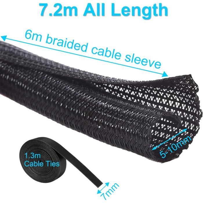 6M-5Mm Cache Cable,Gaines De Câbles,Cable Management,Goulotte Passe ...
