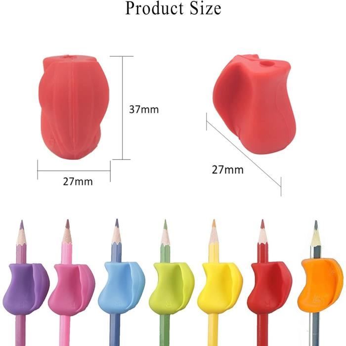 Kasun 7 Pièces Poignées De Crayon, Guide Doigts Crayon Enfant Poignées ...