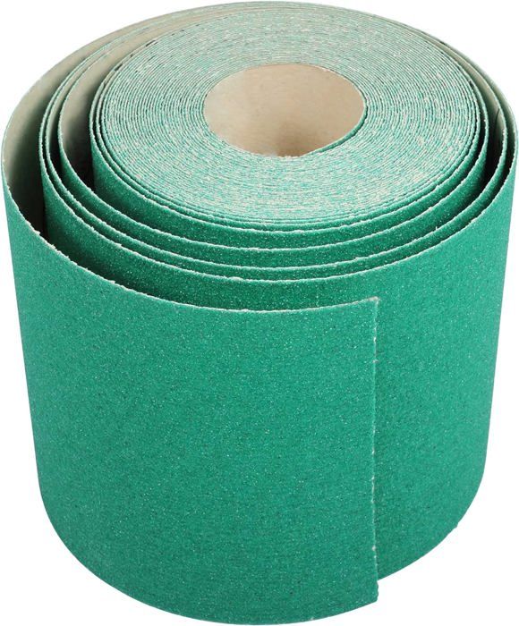 Rouleau de 10 m de papier abrasif verte, oxyde d‘aluminium, grain 80 ...