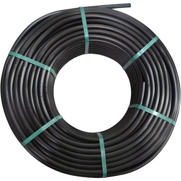 Tuyau goutte à goutte Jardibric - Couronne PE noir Ø 13 x 16 mm (50m) - Cdiscount Jardin