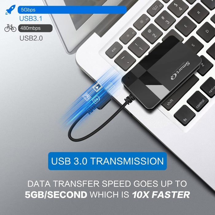 C368 Lecteur de carte SD USB 3.0, Plug N Play, compatible Apple et Windows, alimenté par USB ...