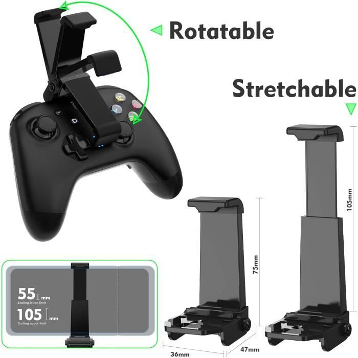 Manettes Switch Pc Sans Fil Avec Support De Téléphone Portable 9124 ...