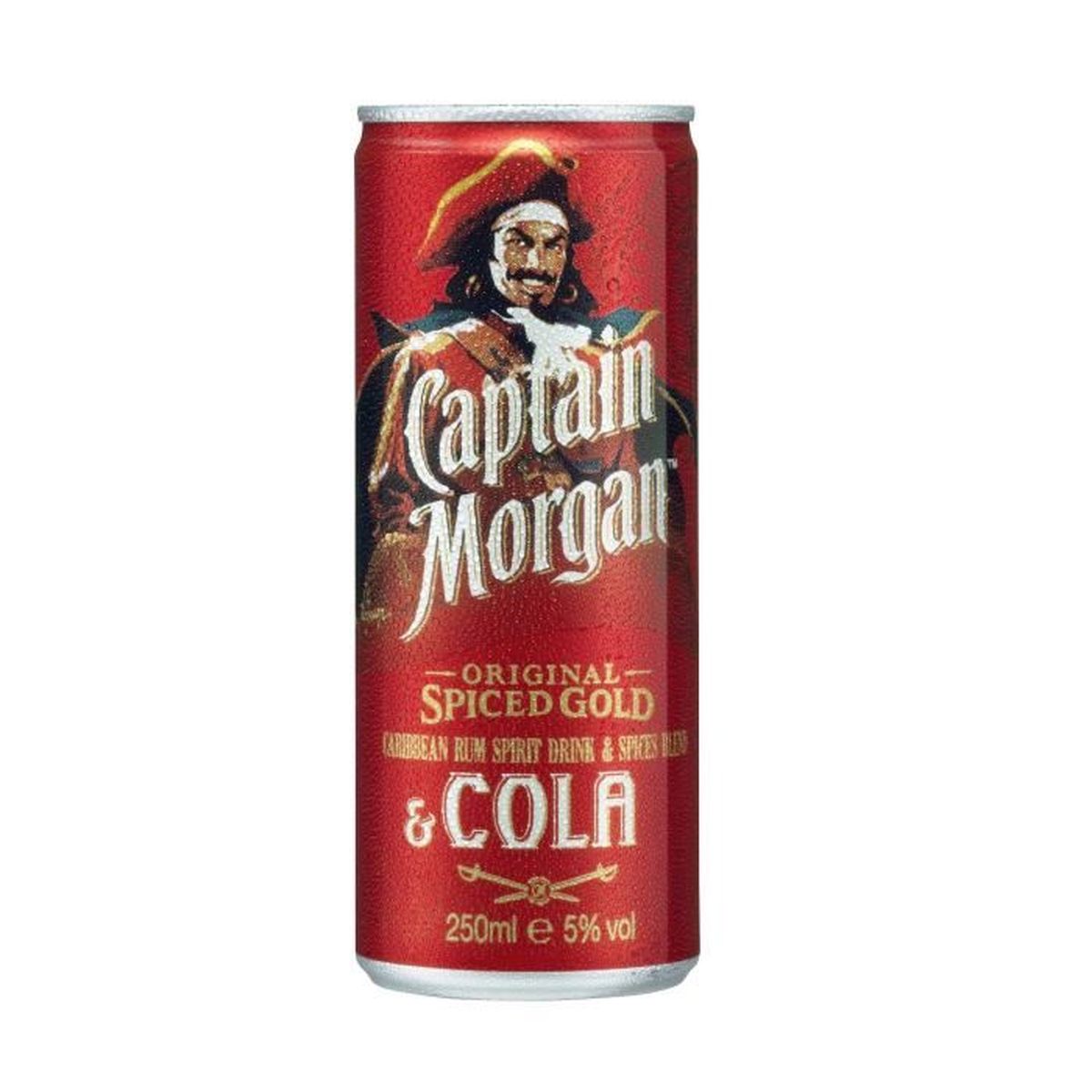 CAPTAIN MORGAN & COLA Premix à base de rhum - 25 cl - 5 % - La cave ...