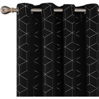 Deconovo Lot de 2 Rideaux Occultants Thermique Rideaux Motif Point ...