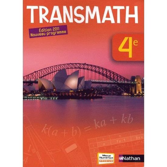 Transmath 4e - Cdiscount Librairie