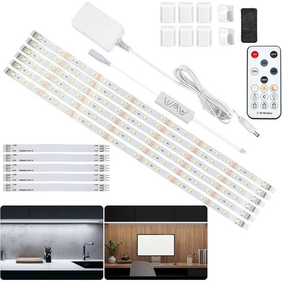 Ruban Led Blanc Froid 3mètres,Bande Lumineuse Sous Armoire De Cuisine ...