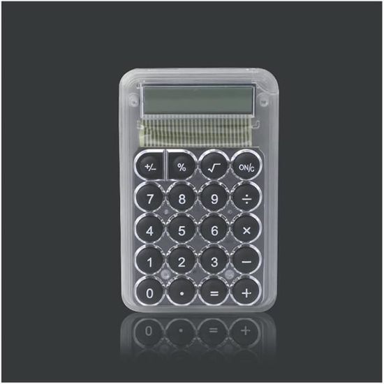 LIWI-Calculatrice Transparente Calculatrice De Bureau Électronique ...