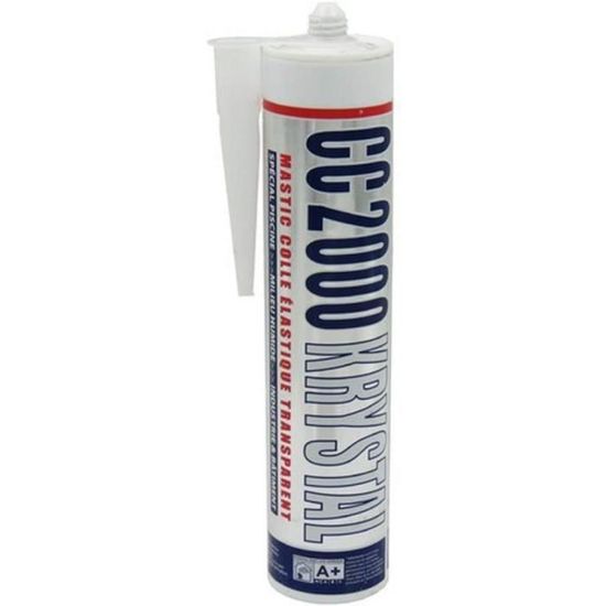 Mastic Silicone CC2000 Transparent spécial Piscine. Krystal 290 ml-BP ...
