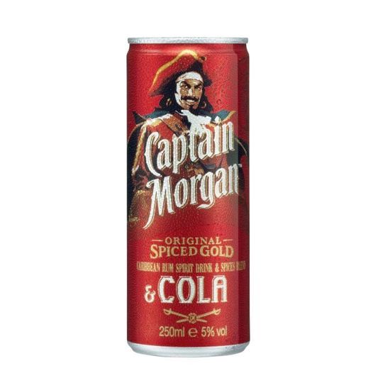 CAPTAIN MORGAN & COLA Premix à base de rhum - 25 cl - 5 % - La cave ...