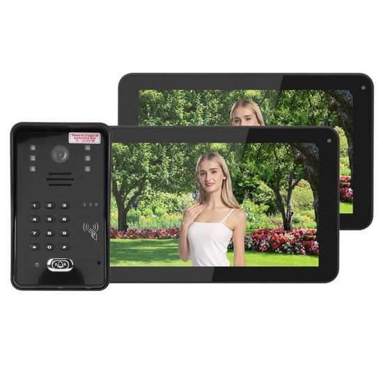 Système de contrôle d'accès Interphone Vidéo Wifi Filaire Écran LCD TFT ...