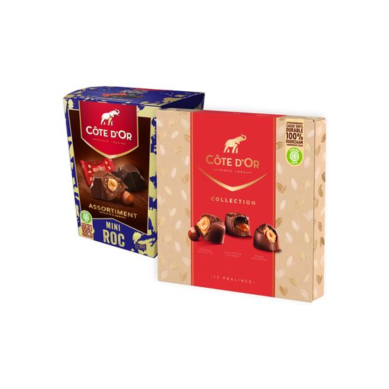 Chocolats noël : 1 Côte d'Or Mini Roc Mix + 1 Côte d'Or Coffret ...