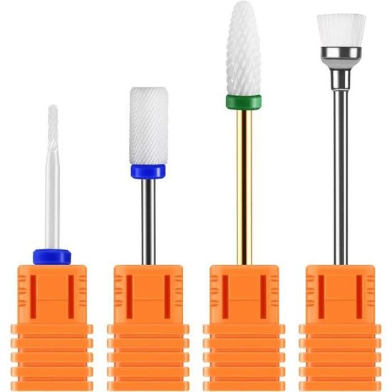 4X Embouts En Céramique Pour Ponceuse À Ongles, Ultra Léger, Grande ...