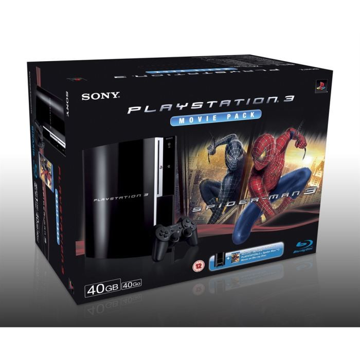CONSOLE SONY PS3 40 Go + LE Blue Ray Disc SPIDERMA - Cdiscount Jeux vidéo