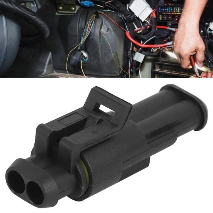 Prise de connecteur automatique 10 Sets 2 Pin Car Electrical Wire ...