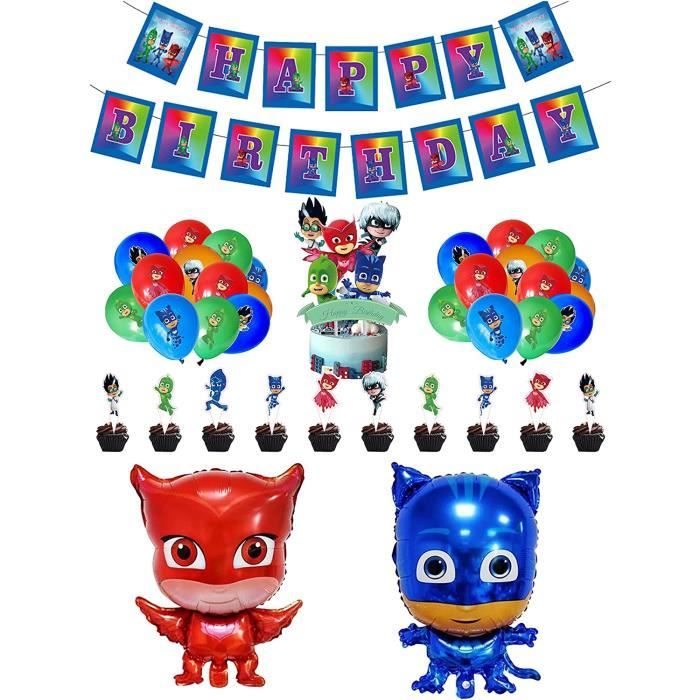 Pyjamasques Anniversaire Fête Décoration PJ Masks Ballons Joyeux ...
