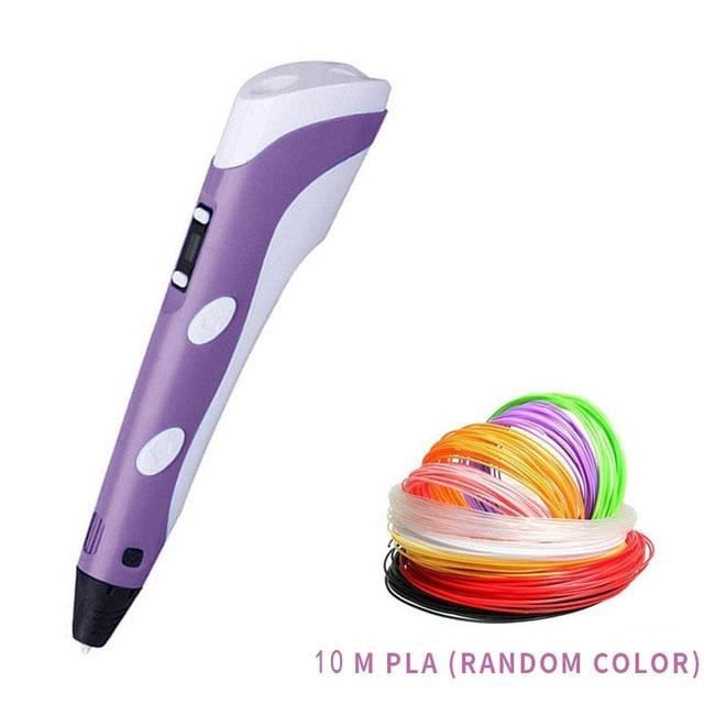 Purple 10m -Stylo d'impression 3D créatif, avec Filaments PLA ...