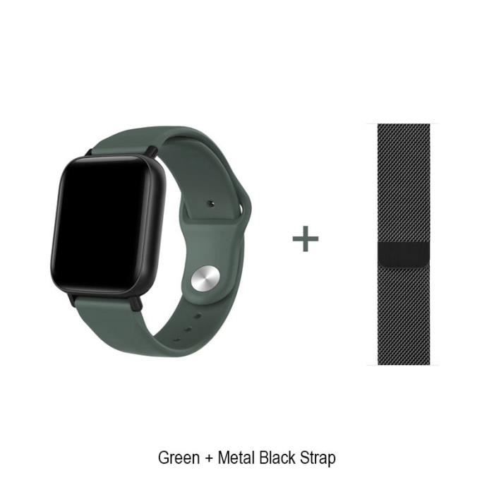 Montre connectée,VERYFiTEK Q10 montre intelligente fréquence cardiaque tensiomètre étanche ...