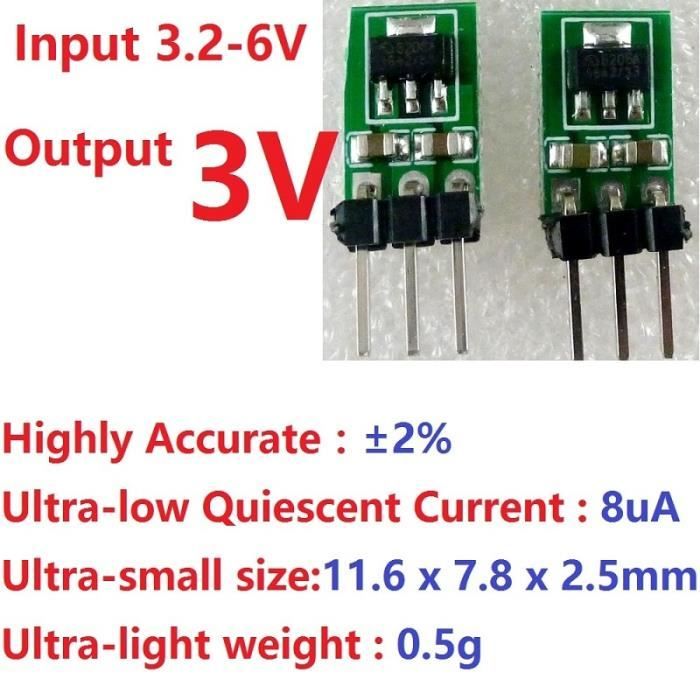 Output 3V with Pin -Carte de régulation de tension,Module abaisseur d ...