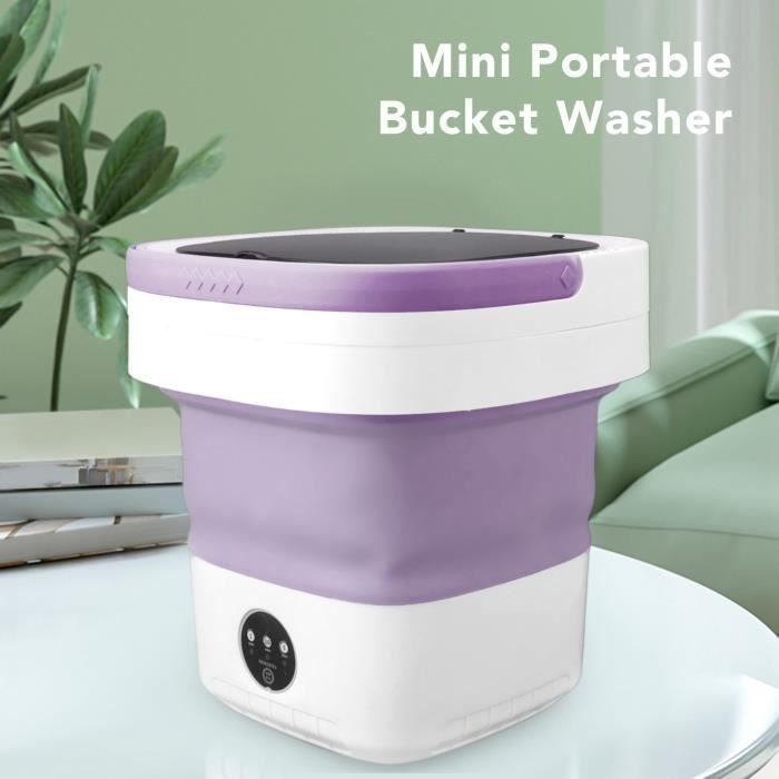 Mini Machine À Laver Pliable - DIOCHE - Violet - Fonction Séchage ...