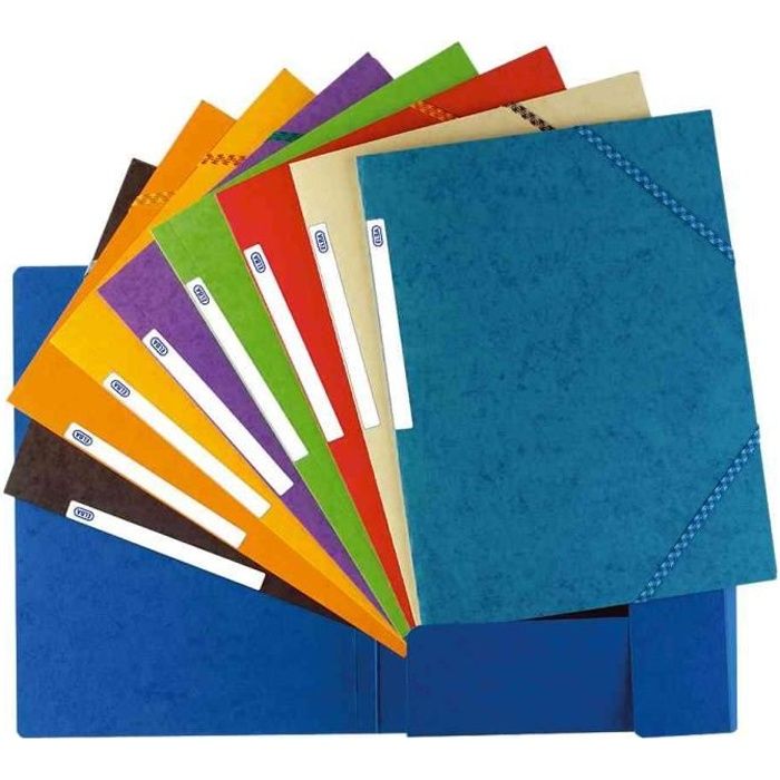 Chemise - ELBA - Top file - A4 - Couleurs assorties - 21 x 29,7 cm ...