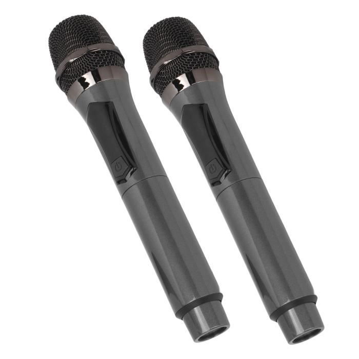 Microphone dynamique universel sans fil Microphone sans fil 1 pour 2 ...