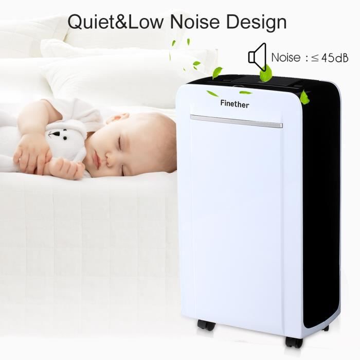 Finether L12-009A Déshumidificateur d'Air Intelligent 12L/D ...