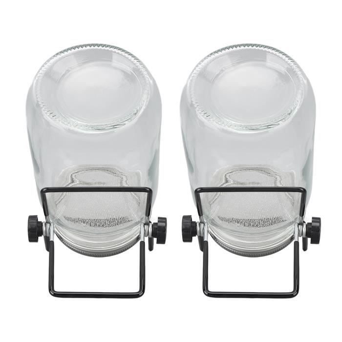 Kit de germination de pot Mason - FYDUN - 2PCS - Verre et acier ...