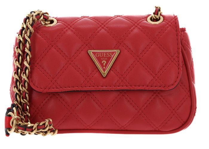 Sac à épaule bandoulière - GUESS - Giully Mini Convertible - Rouge ...