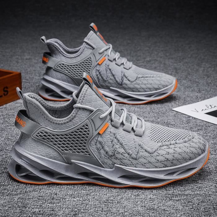 Baskets de jogging légères et confortables à lacets pour hommes ...