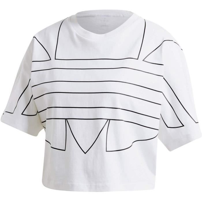 ADIDAS LRG LOGO TEE T-SHIRT POUR FEMME BLANC GD2358 Bianco - Cdiscount ...