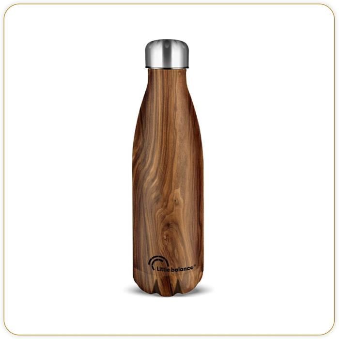 8435, Gourde Inox 500 ml, Thermos réutilisable, garde au chaud 12h et ...