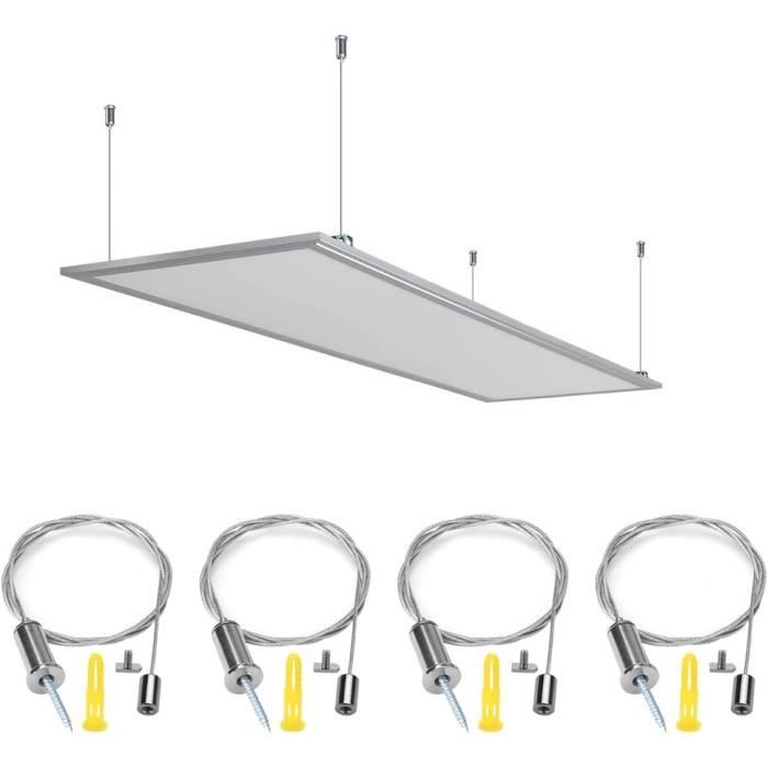 4 Fils de Suspension Photo Fil Suspension Luminaire Cable en Acier Inox ...