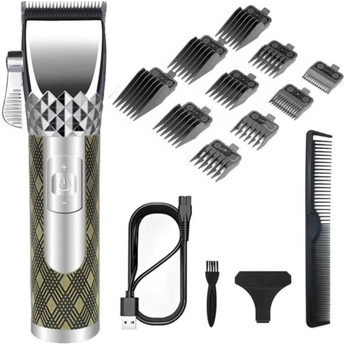 Tondeuse Cheveux Hommes Et Barbe Professionnelle, Tondeuse Barbe Electriques Sans Fil Tondeuse À ...