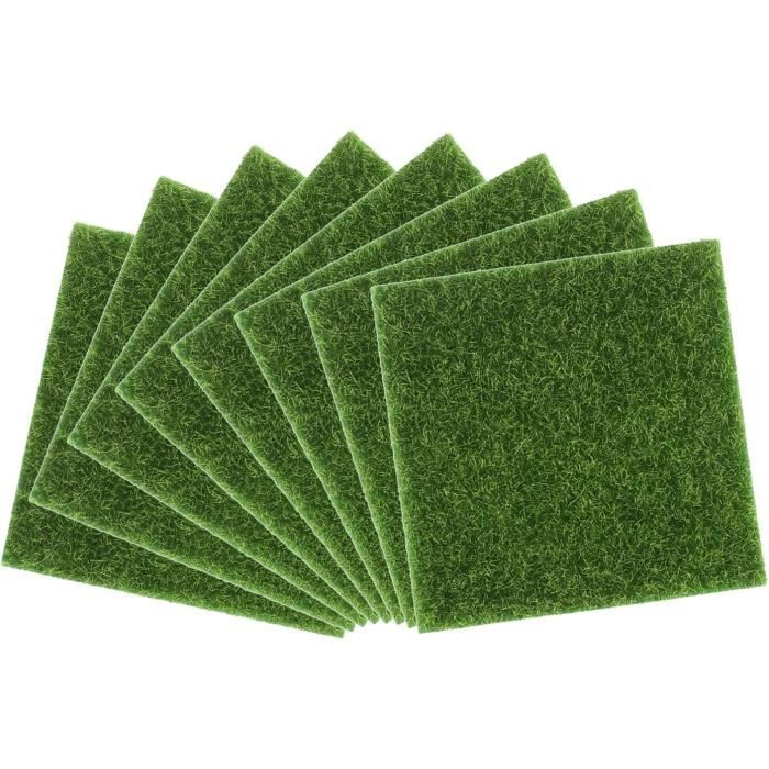 Herbe De Mousse Miniature,8 Pcs Pelouses De Jardin Artificielles Faux ...