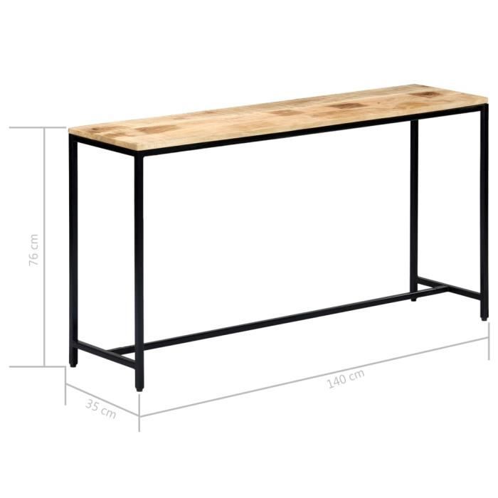 Table console - VINGVO - SWT(247815) - Bois de manguier massif brut ...