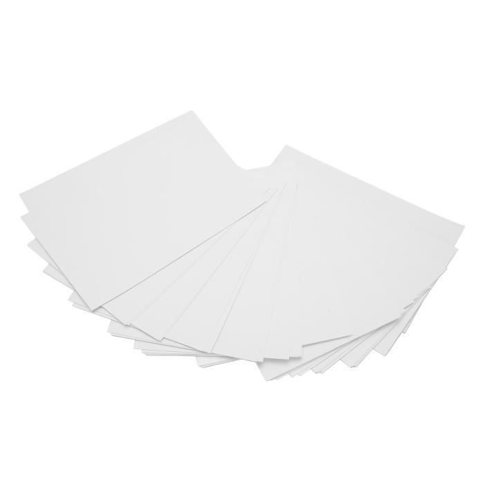 Papier cartonné vierge - YOSOO - 150 Feuilles - Noir, Blanc, Rouge ...