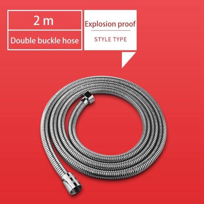 FLEXIBLE,Double buckle hose--Tuyau de douche flexible en acier ...