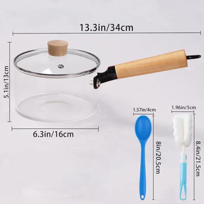 Marmite En Verre Pour Cuisiner Sur Une Cuisinière, Ustensiles De ...